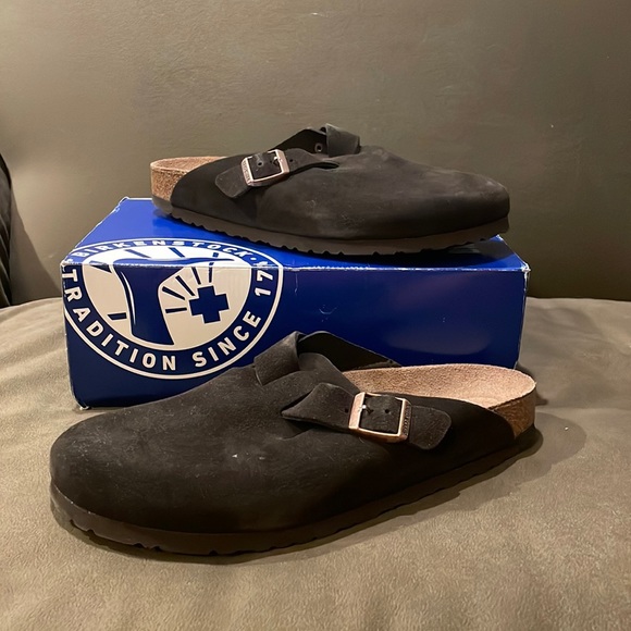 Birkenstock | Shoes | Birkenstock Boston Mens Mocha 1m New | Poshmark